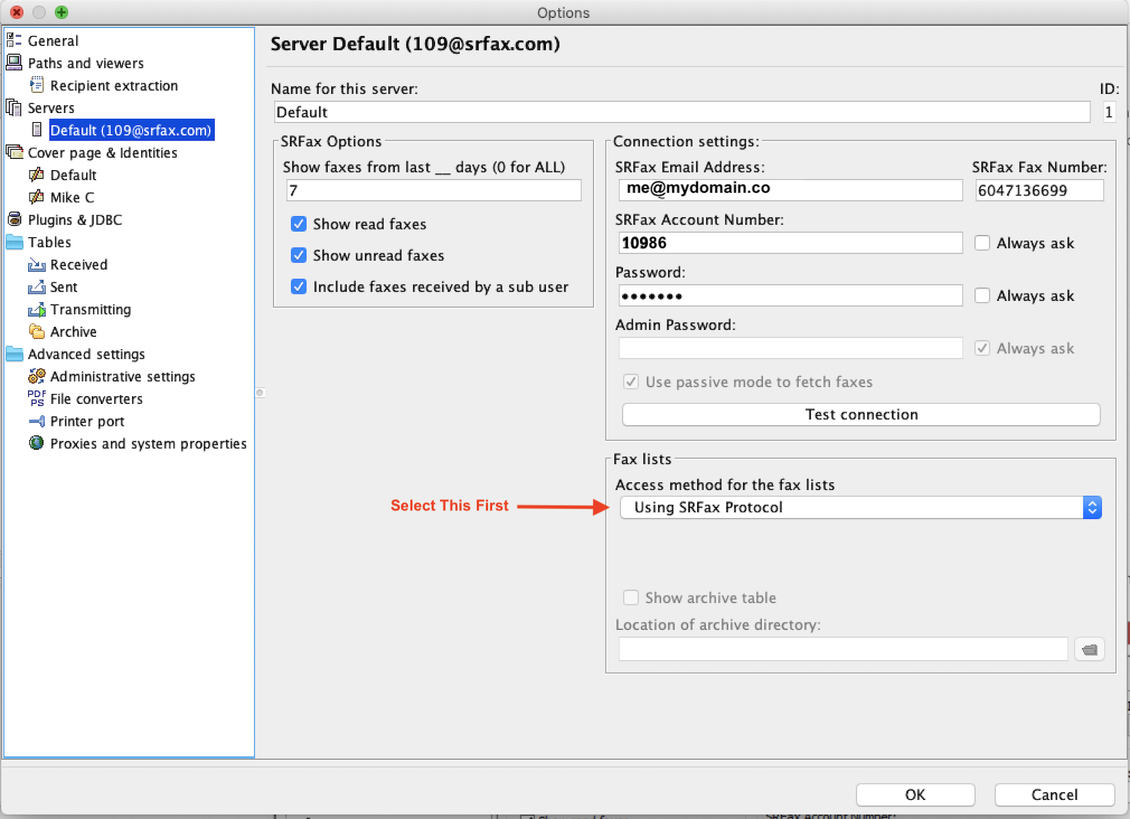 Client for MAC – SRFax.com Send and Receive faxes with email or mobile ...
